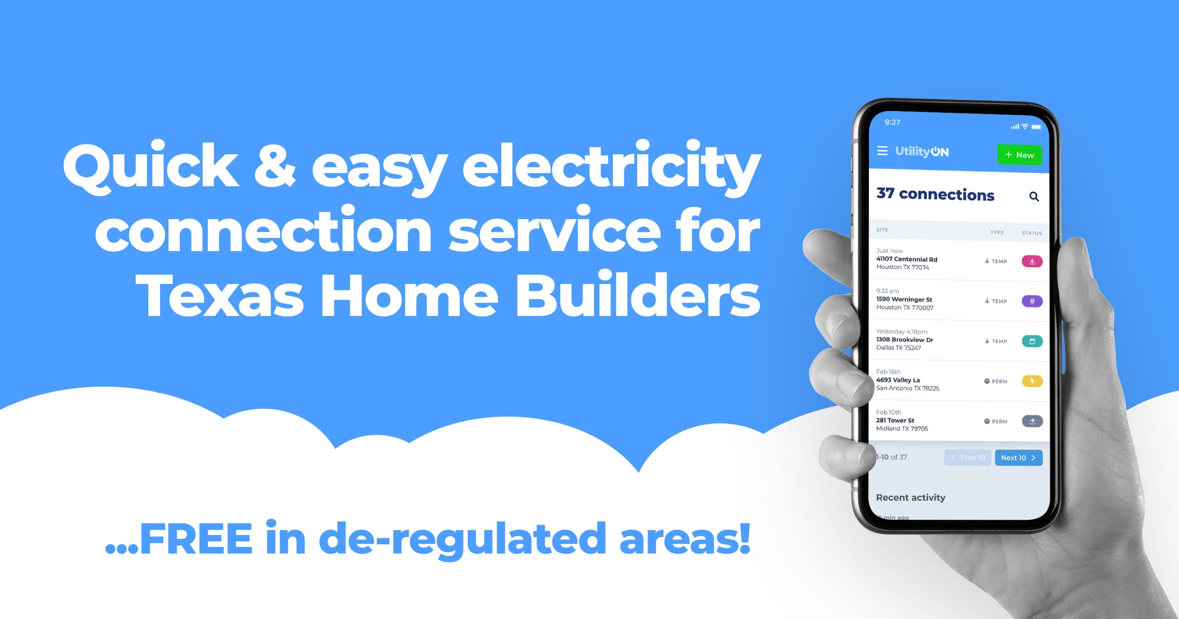 Award-winning fast electricity meter connection service for Texas home ...